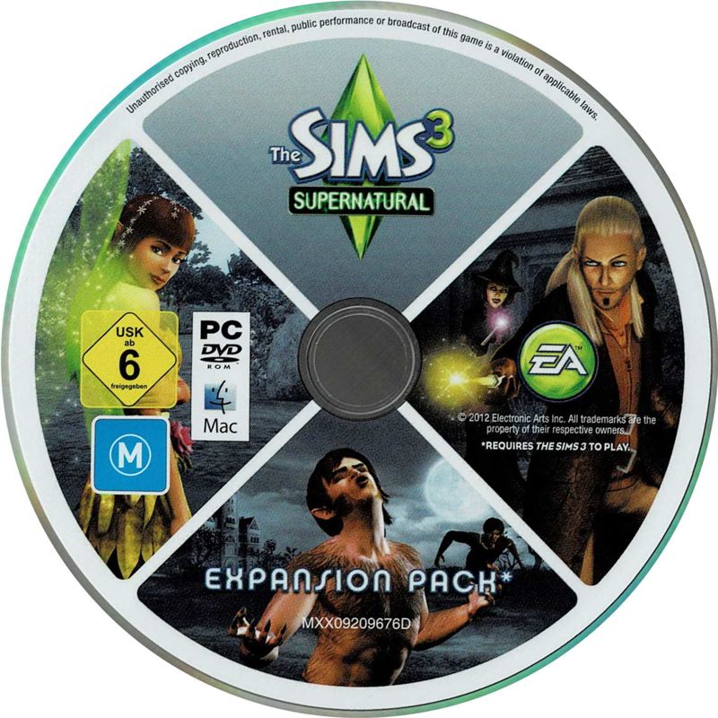 The Sims 3: Supernatural (Limited Edition) cover or packaging material - MobyGames
