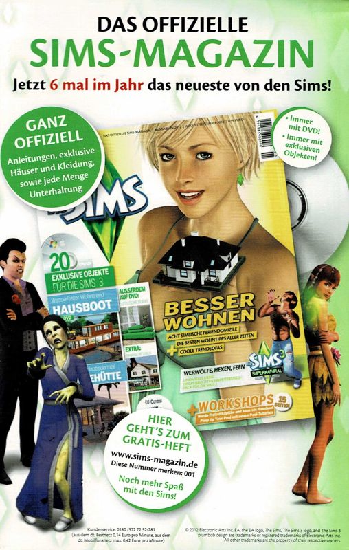 The Sims 3: Supernatural (Limited Edition) cover or packaging material - MobyGames
