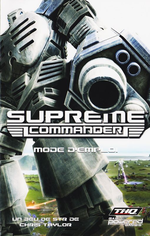 Supreme Commander cover or packaging material - MobyGames