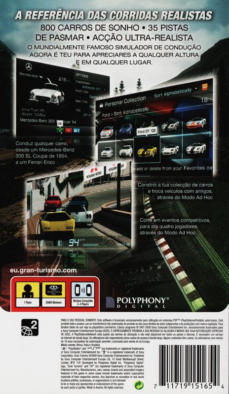 Gran Turismo cover or packaging material - MobyGames
