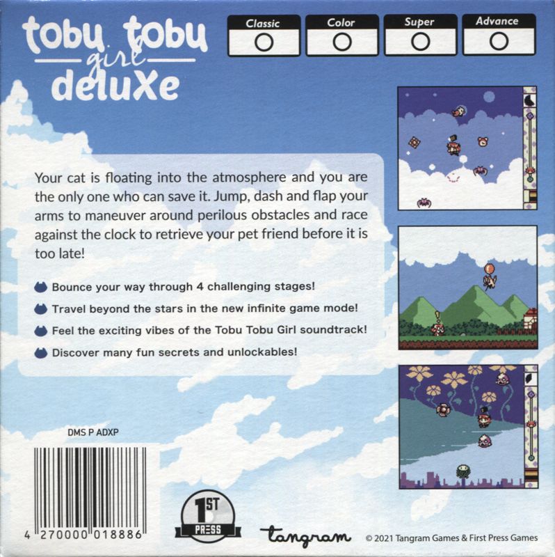 Tobu Tobu Girl Deluxe cover or packaging material - MobyGames