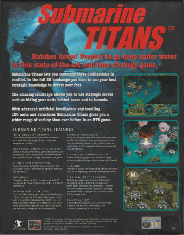 Submarine Titans cover or packaging material - MobyGames