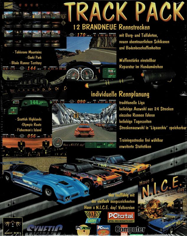 Have a N.I.C.E. day! Track Pack cover or packaging material - MobyGames