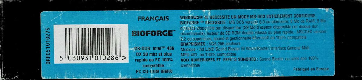 BioForge cover or packaging material - MobyGames