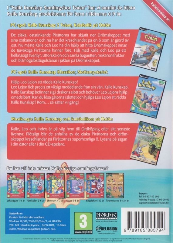 Kalle Kunskap: Samlingsbox Tvåan cover or packaging material - MobyGames Kalle Kunskap: Samlingsbox Tvåan cover or packaging material - MobyGames