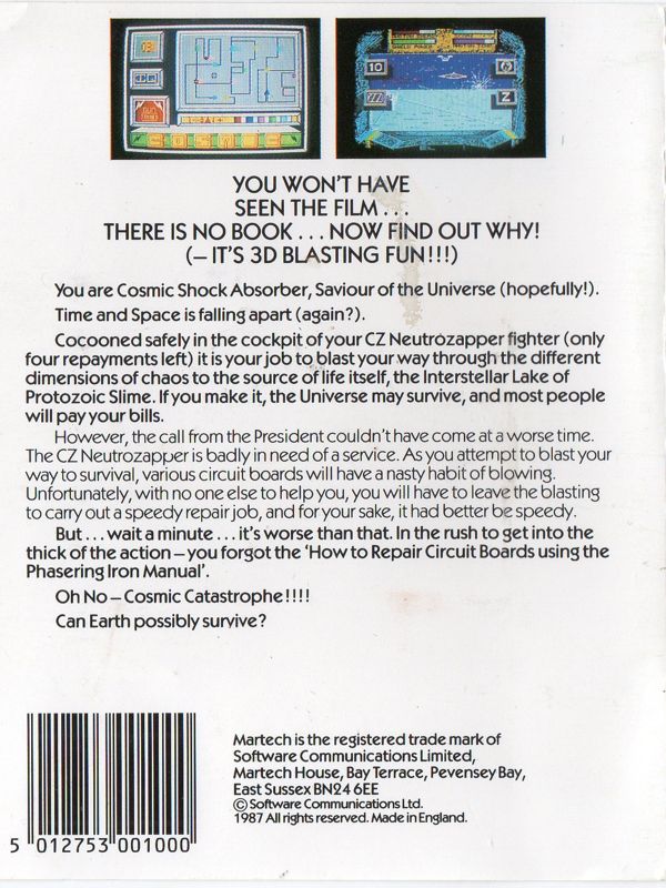 Cosmic Shock Absorber cover or packaging material - MobyGames