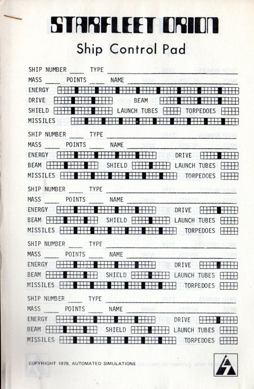 Starfleet Orion cover or packaging material - MobyGames