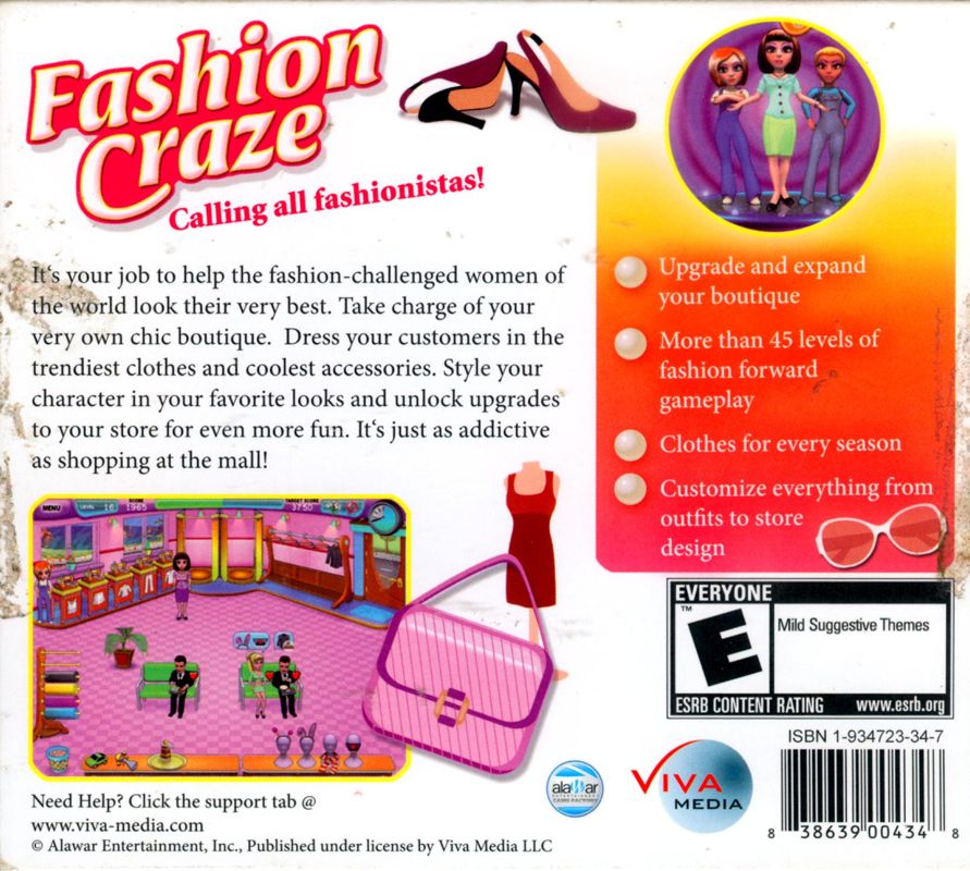 Fashion Craze cover or packaging material - MobyGames