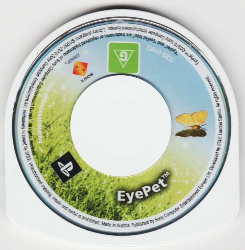 EyePet cover or packaging material - MobyGames