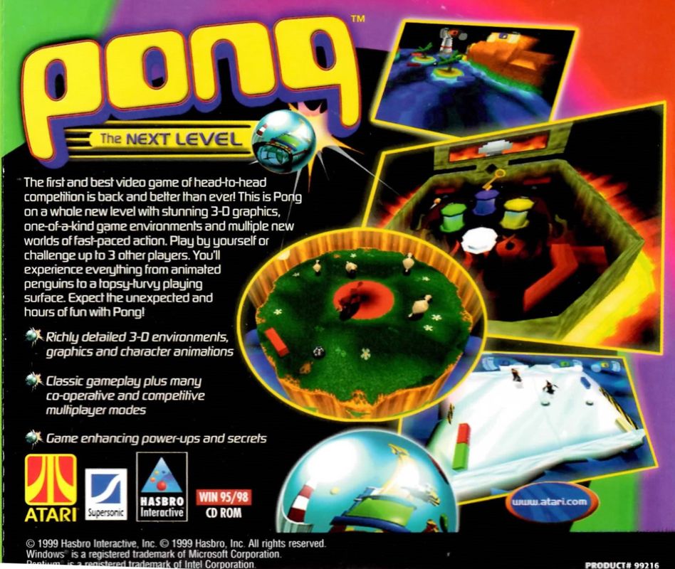 Pong: The Next Level cover or packaging material - MobyGames