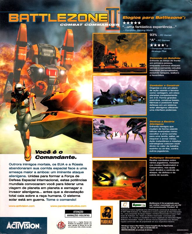 Battlezone II: Combat Commander cover or packaging material - MobyGames