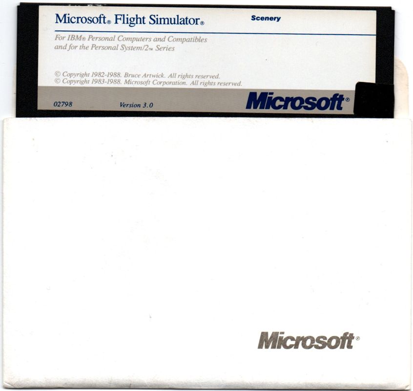 Microsoft Flight Simulator (v3.0) cover or packaging material - MobyGames