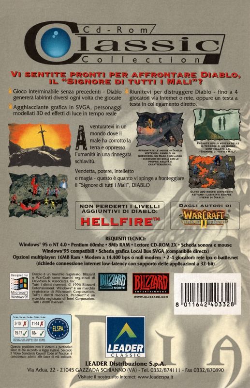 Diablo cover or packaging material - MobyGames