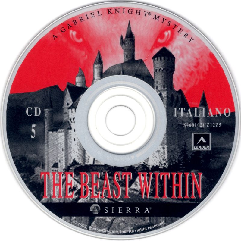 The Beast Within: A Gabriel Knight Mystery cover or packaging material ...
