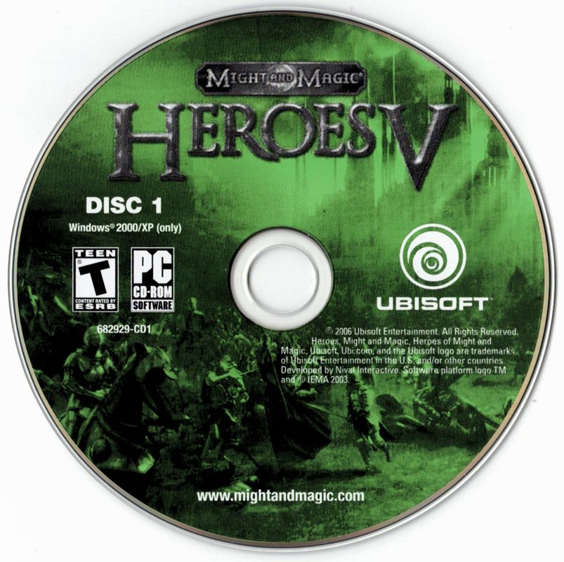 Heroes of Might and Magic V cover or packaging material - MobyGames