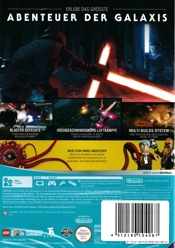 LEGO Star Wars: The Force Awakens cover or packaging material - MobyGames