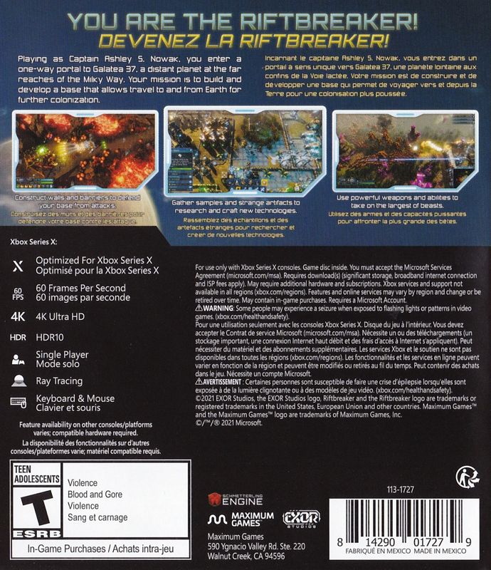 The Riftbreaker cover or packaging material - MobyGames