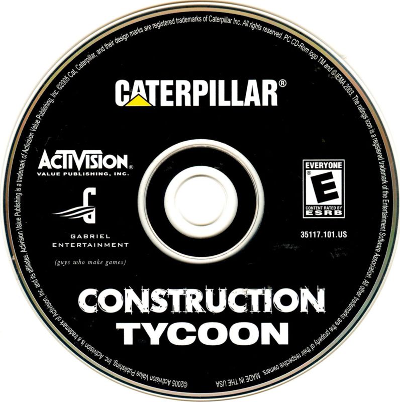 Caterpillar Construction Tycoon cover or packaging material - MobyGames