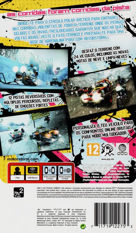 MotorStorm: Arctic Edge cover or packaging material - MobyGames