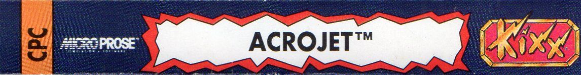 Acrojet cover or packaging material - MobyGames