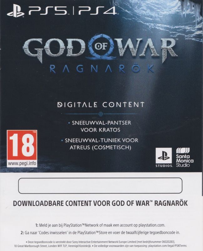 God of War: Ragnarök (Launch Edition) cover or packaging material ...