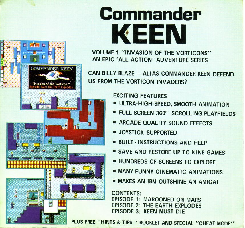 Commander Keen: Invasion of the Vorticons cover or packaging material ...