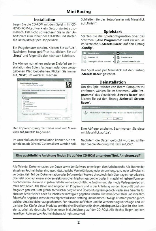 Mini Racing cover or packaging material - MobyGames