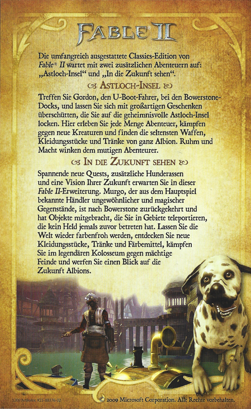 Fable II cover or packaging material - MobyGames