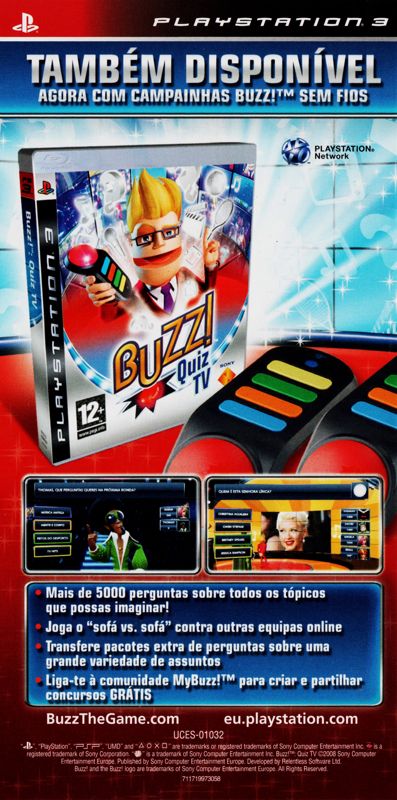 Buzz! Master Quiz cover or packaging material - MobyGames