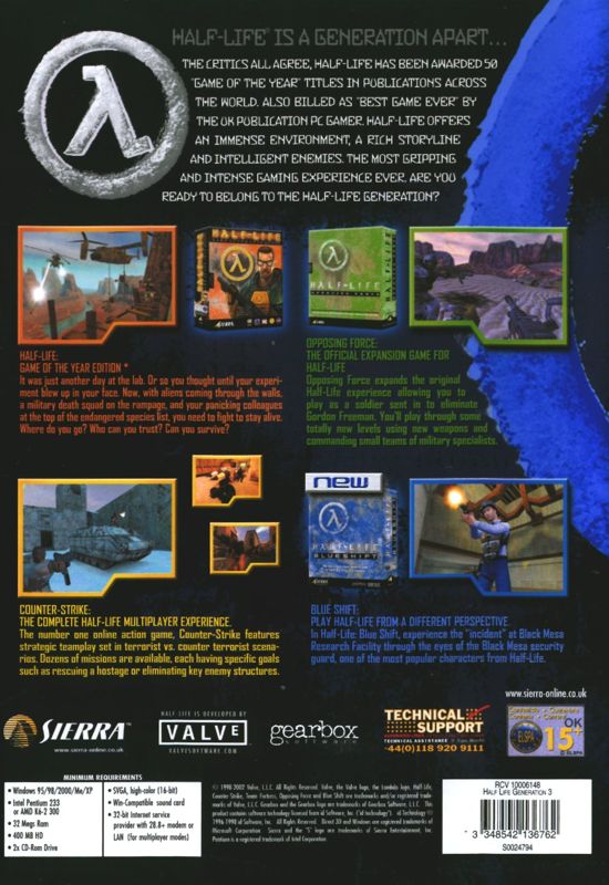 Half-Life: Platinum Collection cover or packaging material - MobyGames