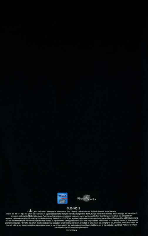 Ford Street Racing: XR Edition cover or packaging material - MobyGames