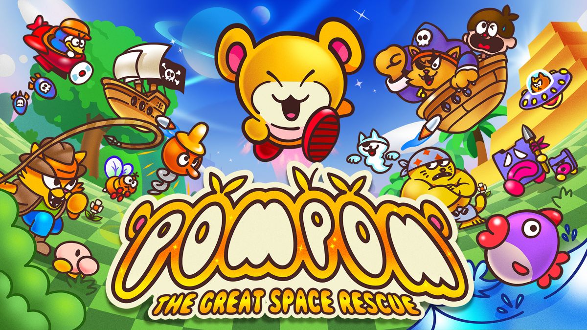 Pompom: The Great Space Rescue cover or packaging material - MobyGames