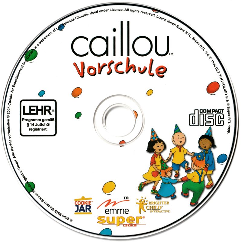 Caillou: Alphabet cover or packaging material - MobyGames