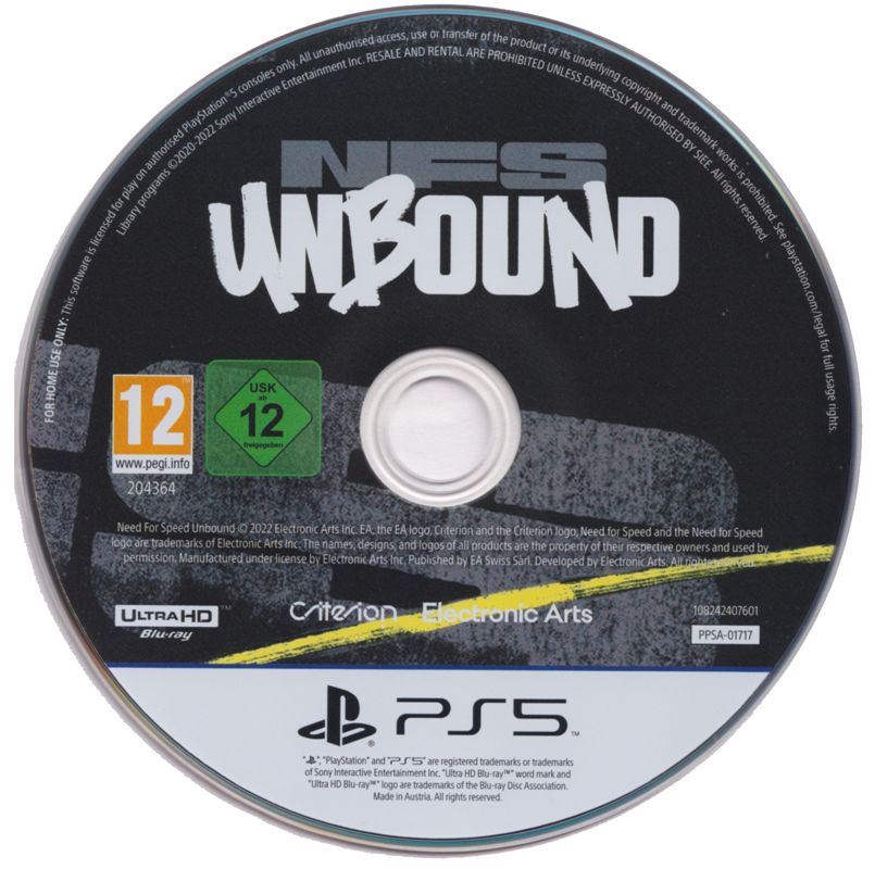 NFS: Unbound cover or packaging material - MobyGames