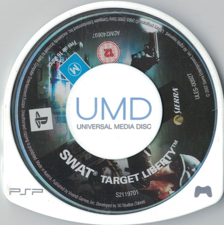 SWAT: Target Liberty cover or packaging material - MobyGames