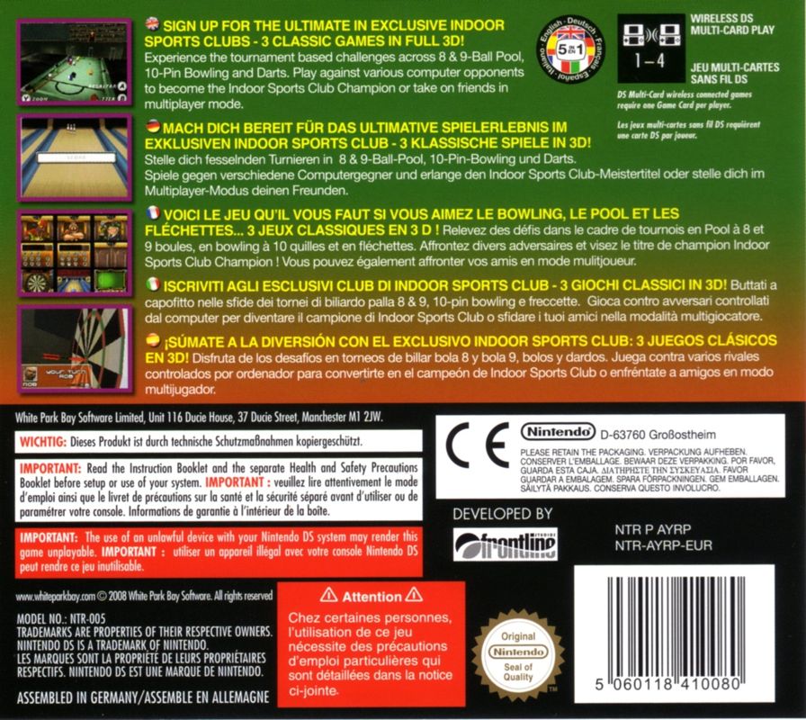 Ultimate Game Room cover or packaging material - MobyGames