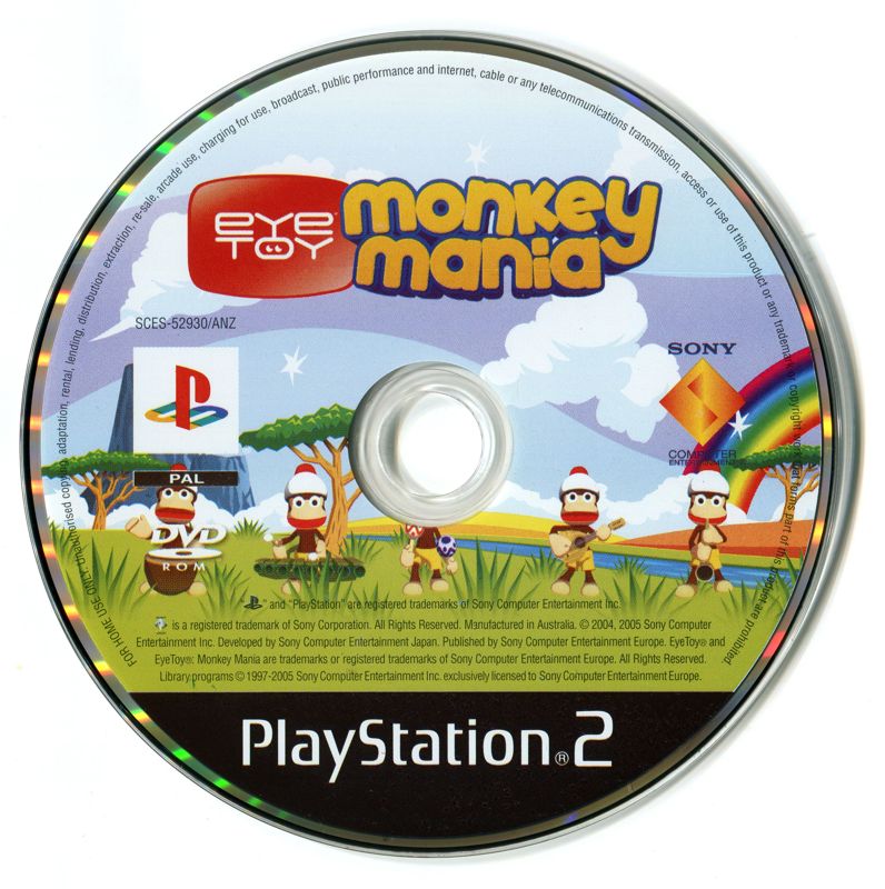EyeToy: Monkey Mania cover or packaging material - MobyGames