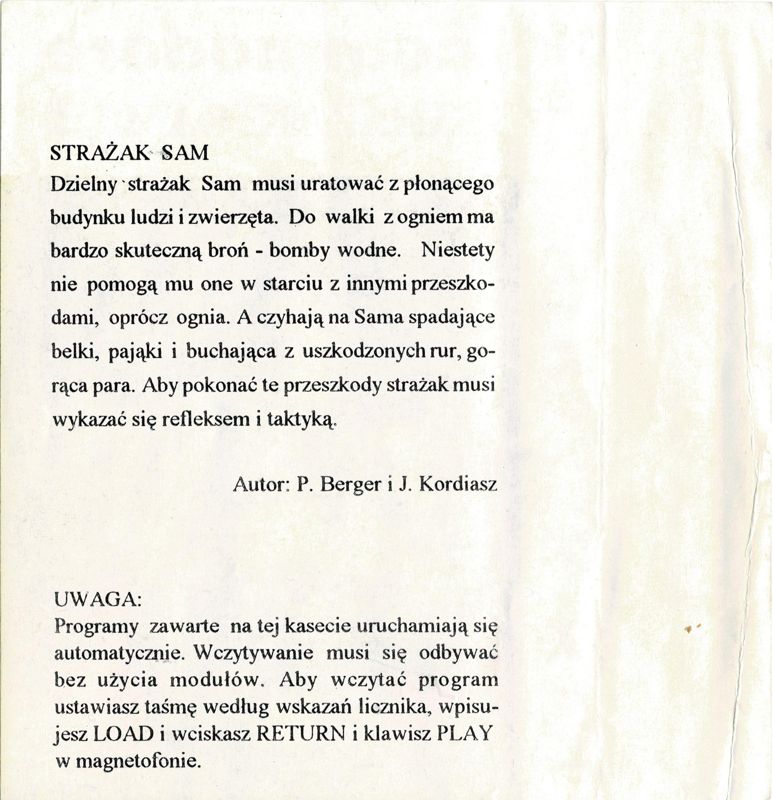 Strażak Sam cover or packaging material - MobyGames