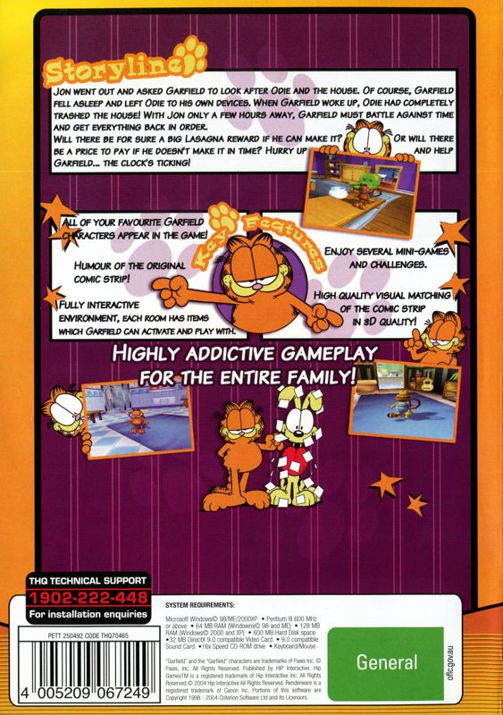 Garfield cover or packaging material - MobyGames