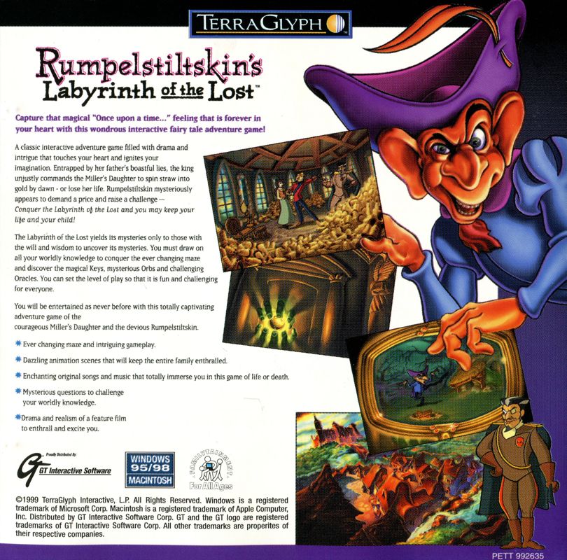 Rumpelstiltskin's Labyrinth of the Lost cover or packaging material ...