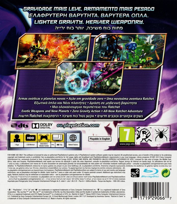 Ratchet & Clank: Into the Nexus cover or packaging material - MobyGames