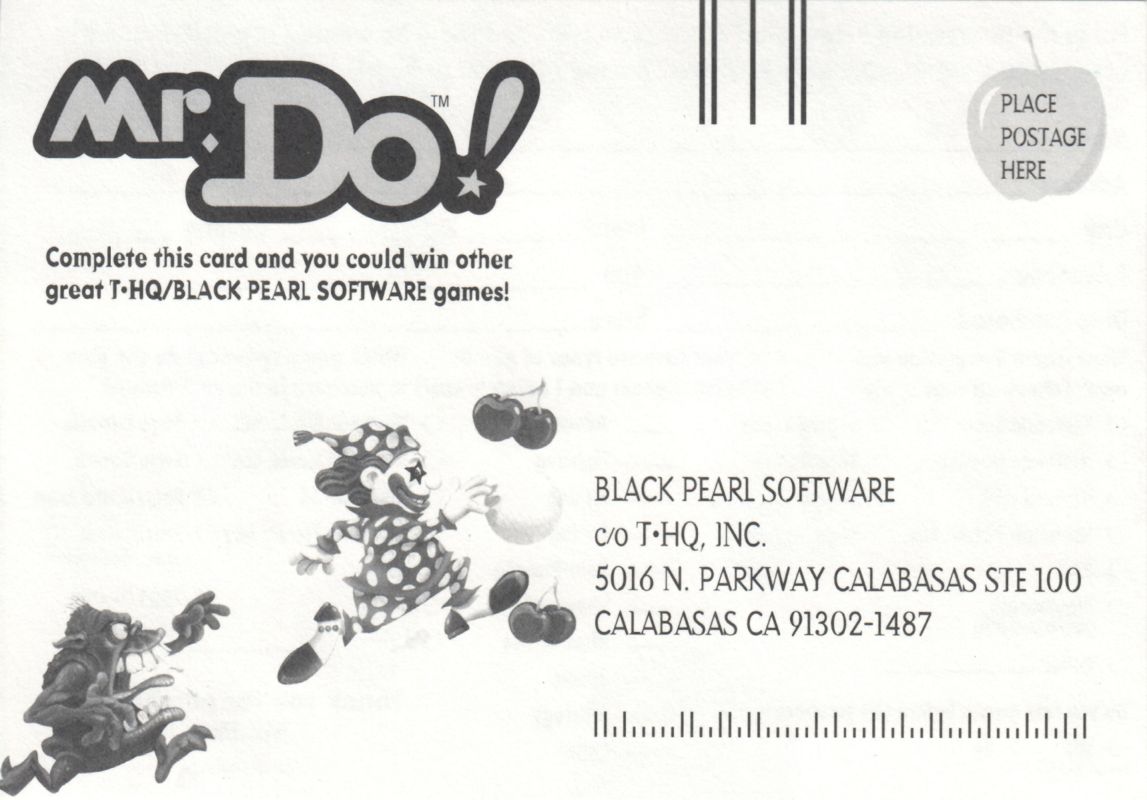 Mr. Do! cover or packaging material - MobyGames