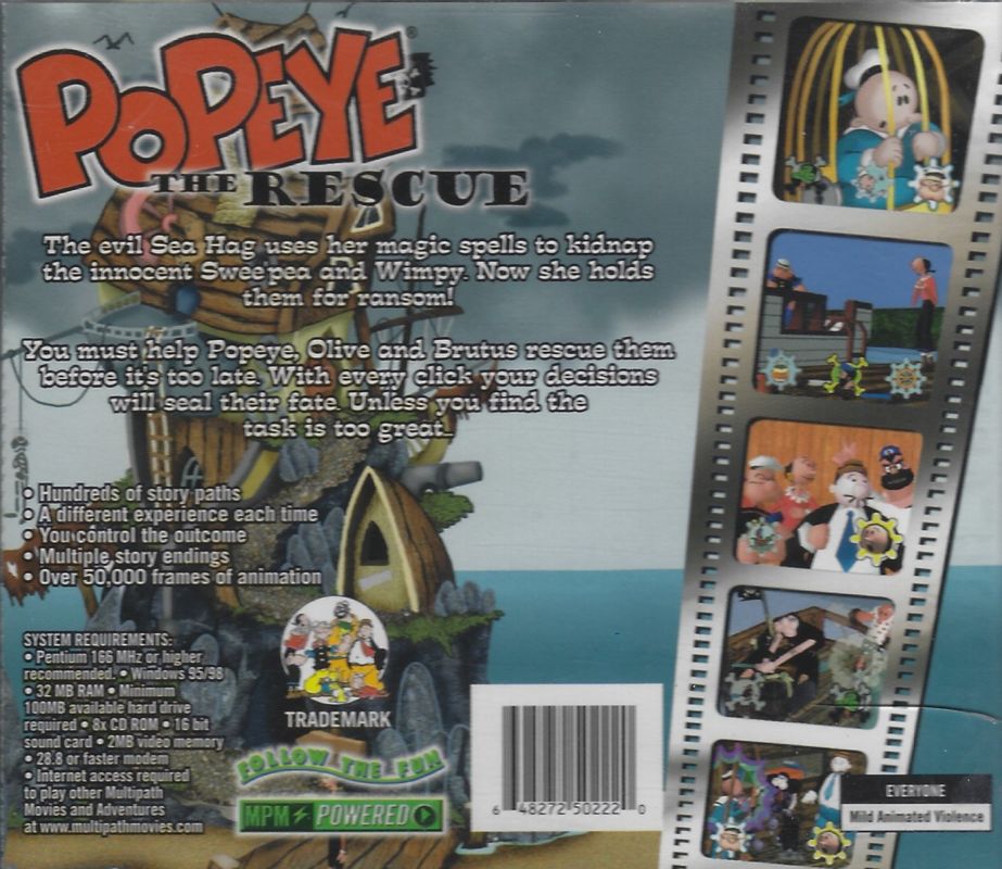 Popeye: The Rescue cover or packaging material - MobyGames