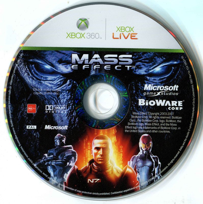 Mass Effect cover or packaging material - MobyGames