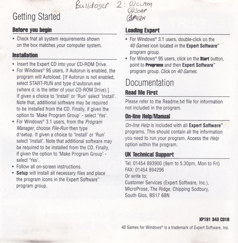 40 Games For Windows cover or packaging material - MobyGames