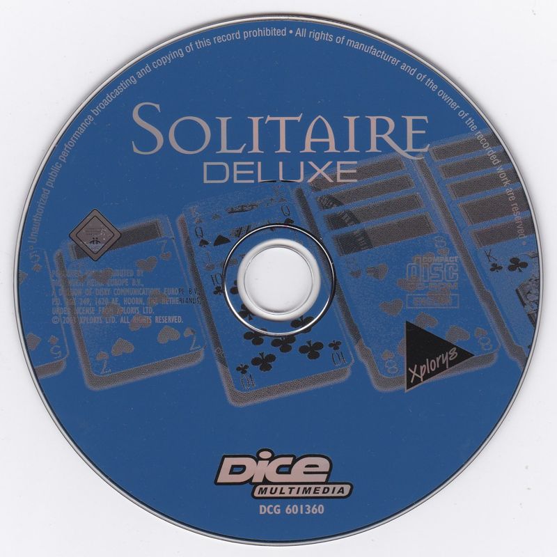 Solitaire Deluxe cover or packaging material - MobyGames