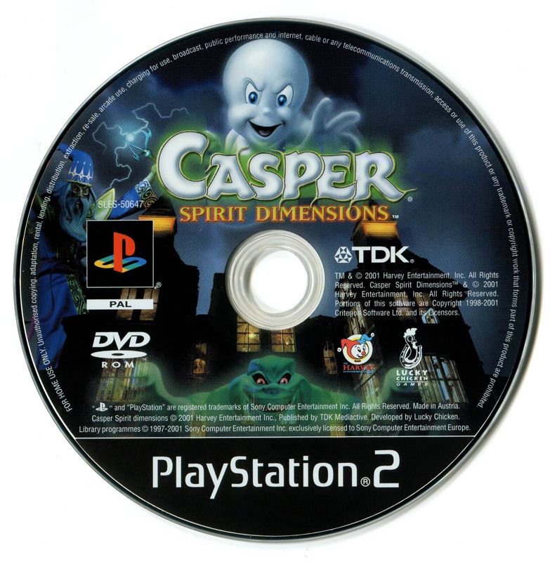 Casper: Spirit Dimensions cover or packaging material - MobyGames