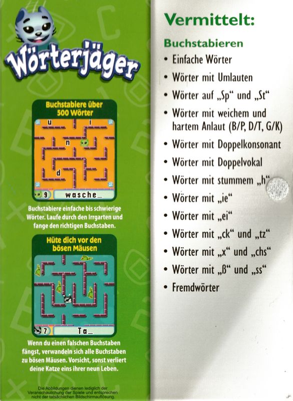 Word Chasers cover or packaging material - MobyGames