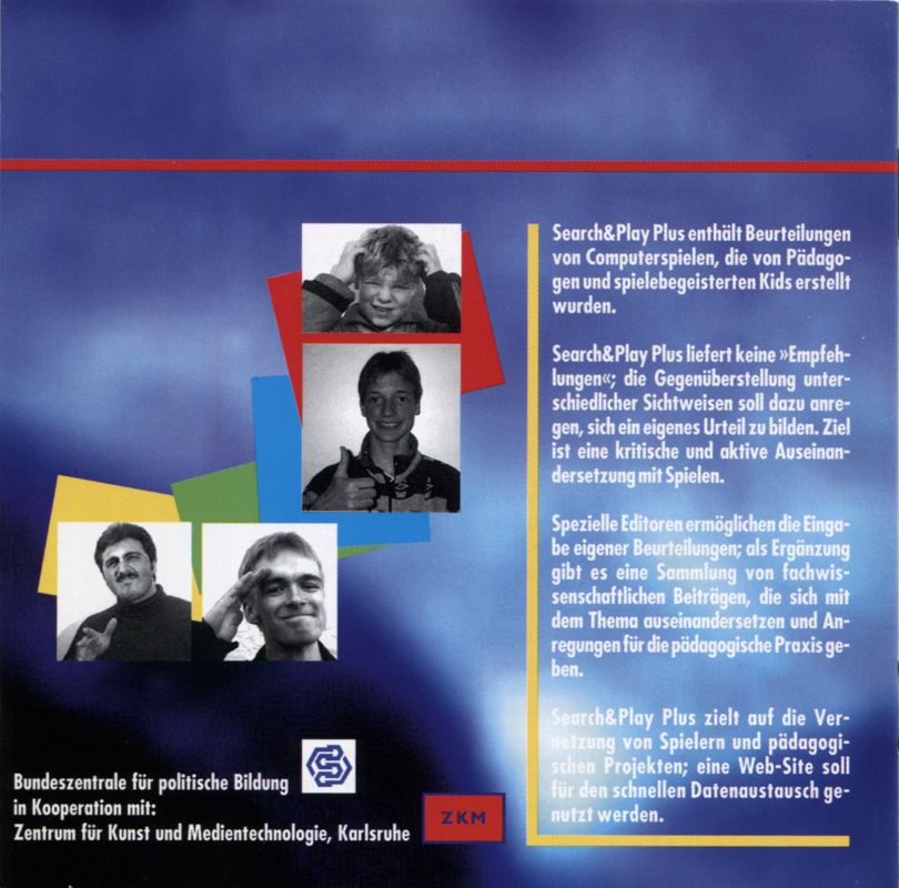 Search&Play Plus cover or packaging material - MobyGames