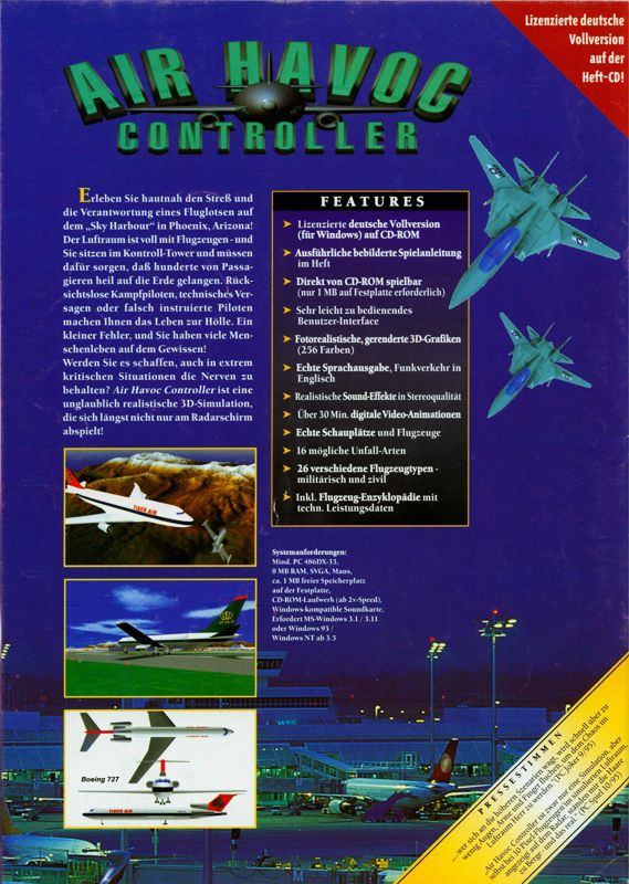 Air Havoc Controller cover or packaging material - MobyGames